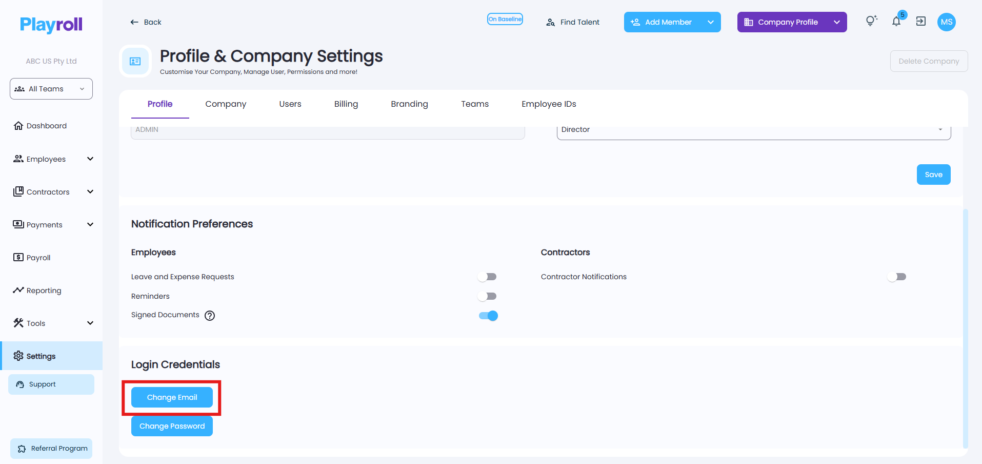 How to Change Your Playroll Account Email (Employee & Client ...